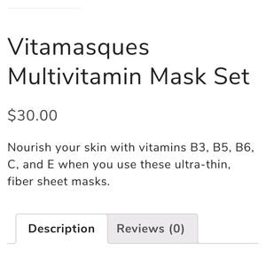 vitamasques | Skincare | Vitamasques Multivitamin Mask Set | Poshmark